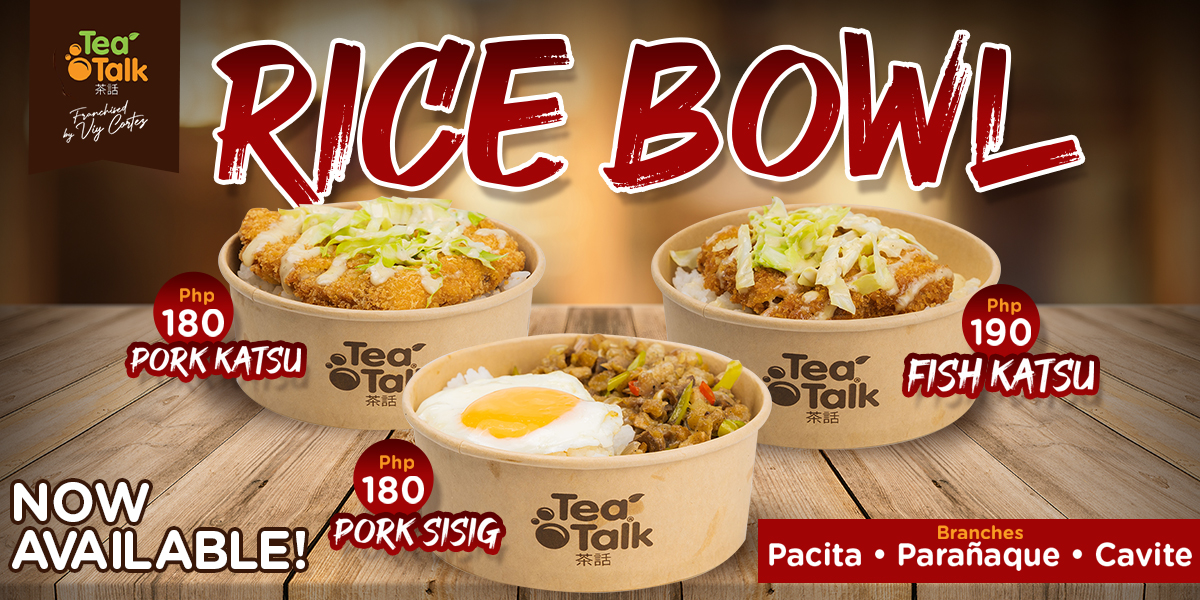 Yummy Rice Bowls Available Na Sa Tea Talk Franchised By Viy Cortez Yummy Rice Bowls Available Na Sa Tea Talk Franchised By Viy Cortez