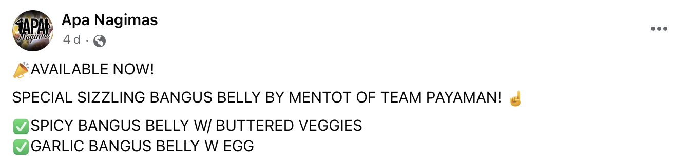 Haring Bangus: Find Out Team Payaman’s Favorite Bangus Belly Dish ...