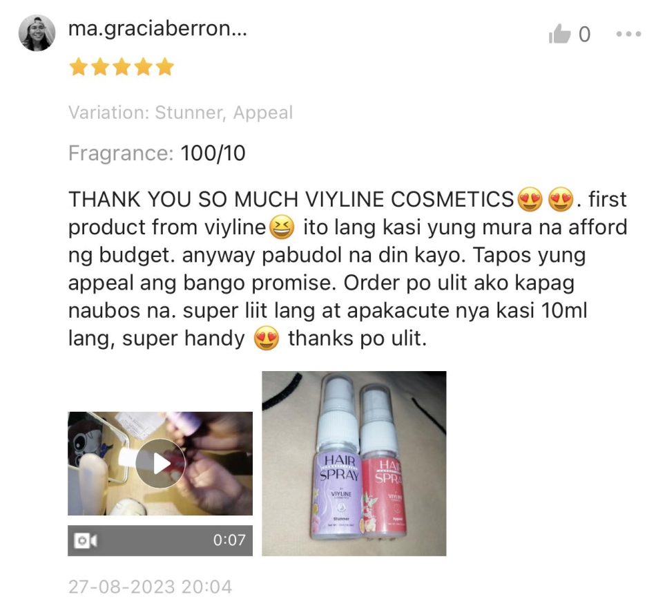 Check Out Customers First Impression of VIYLine Cosmetics’ New Hair ...