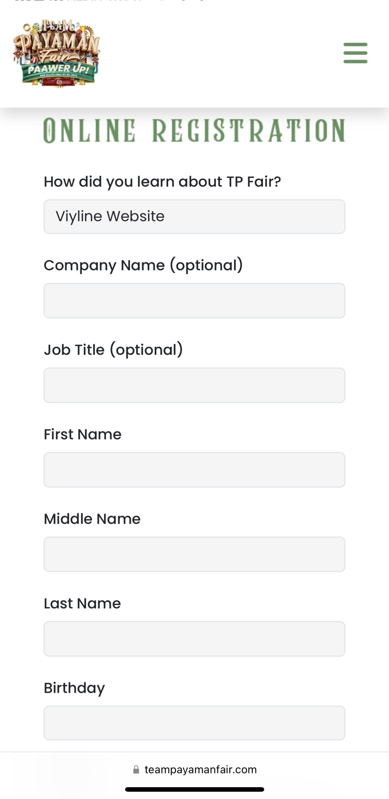 Team Payaman Fair Website Now Open for Pre-Registration - ViyLine Media ...