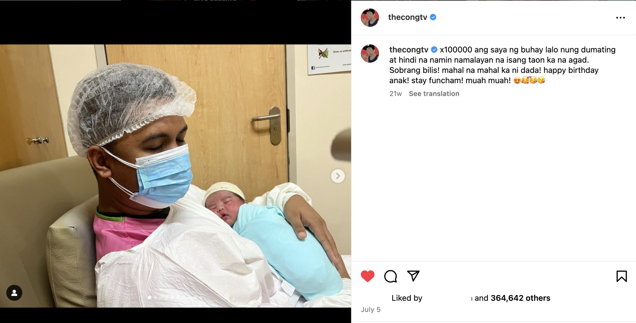 Three Times Cong TV Moved Netizens with Touching Social Media Posts for ...